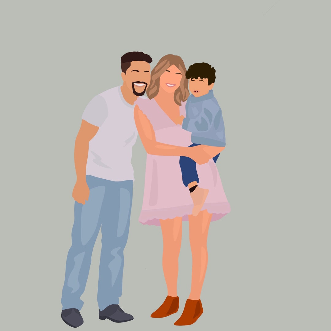 Mother's Day Custom Illustration Perfect Gift for Moms Handmade Art ...