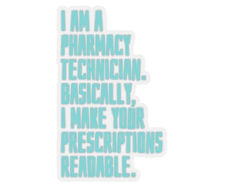 Funny Pharmacy Sticker Funny & True, 2.5 Inches High Vaccine Shots ...