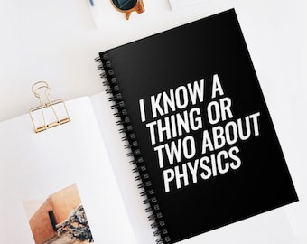 Physics Notebook - Etsy