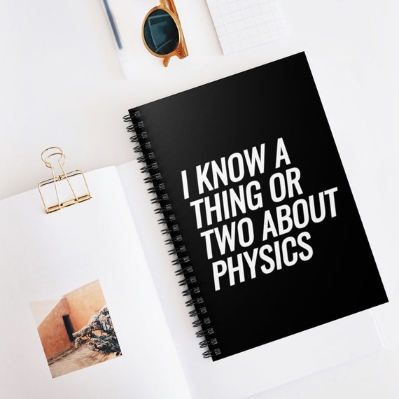 Physics Notebook | Etsy