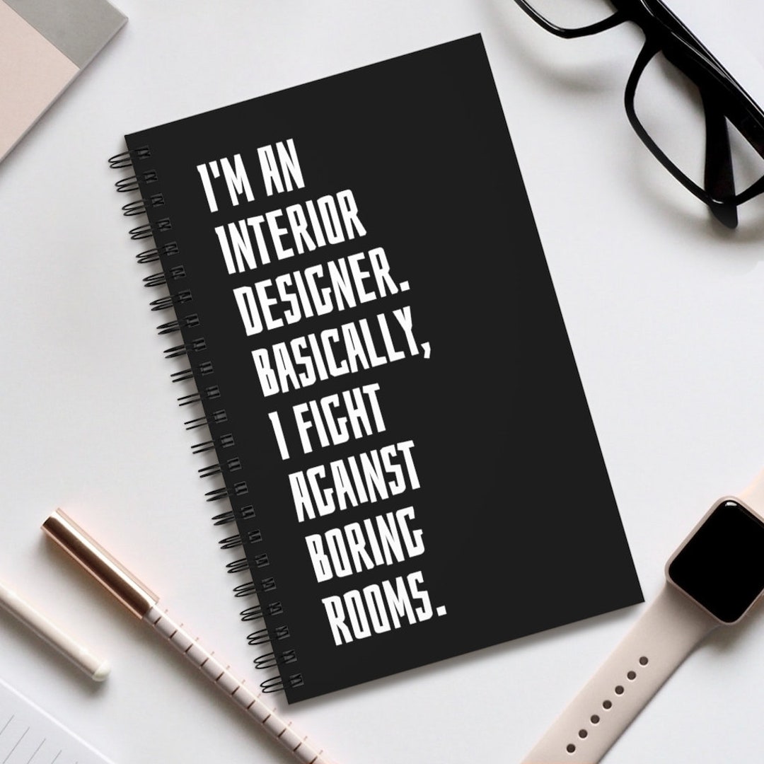Interior Designer Notebook (ships From Czech Republic, Europe) - Etsy