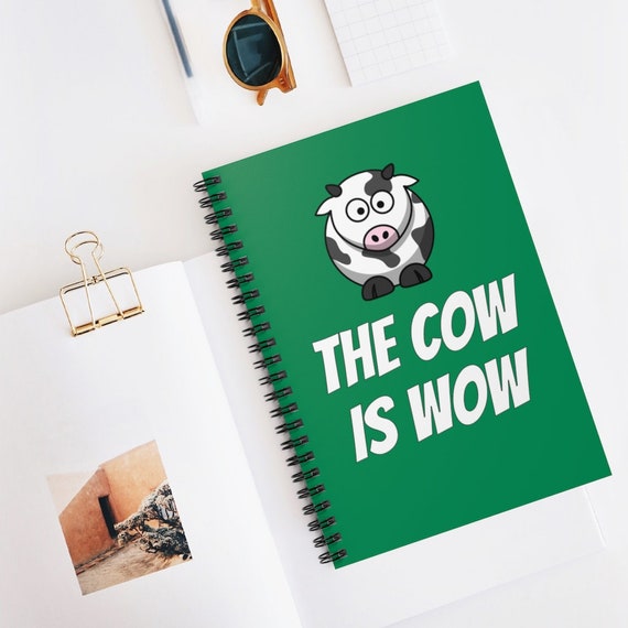 Cow Notebook - Etsy