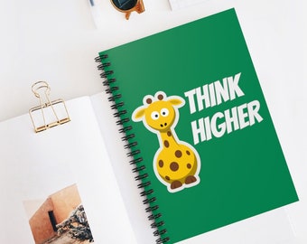 Giraffe Notebook Fun Gift Funny Animal Spiral Notebook - Etsy