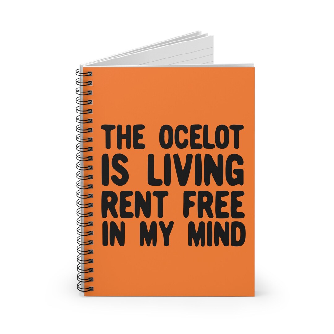 Ocelot Notebook, the Ocelot is Living Rent Free in My Mind - Etsy