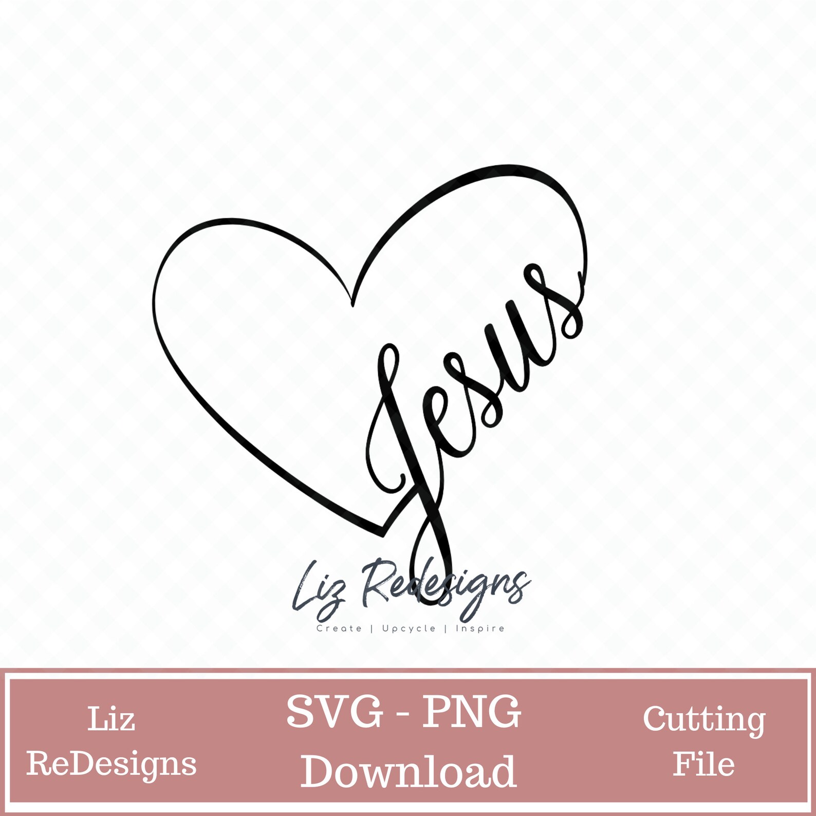 Jesus Heart Svg Cross Svg Christian SVG Religious SVG - Etsy
