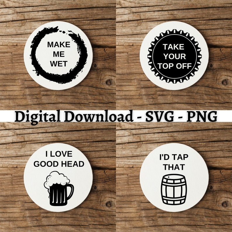 Drink Coaster Svg - Beer SVG Bundle - Funny Beer Quotes - Drinking Svg ...