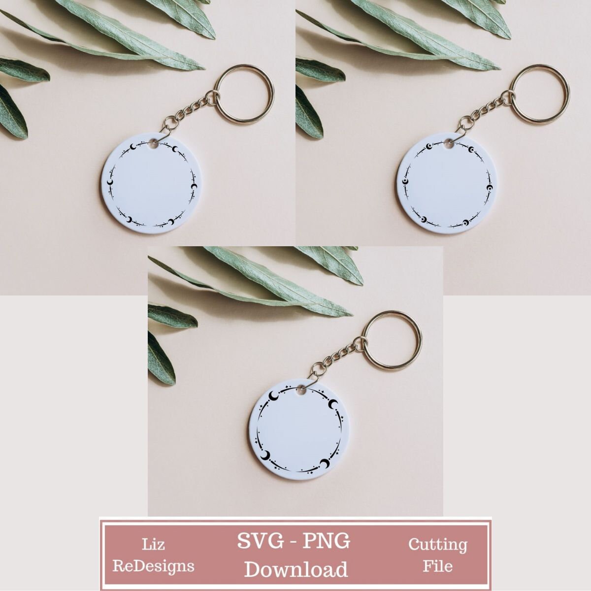 Moon Frame Svg - Moon Wreath Frame - Moon Frame Bundle Svg - Moon ...