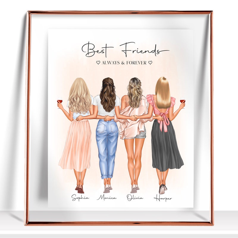 Four Best Friends - Etsy