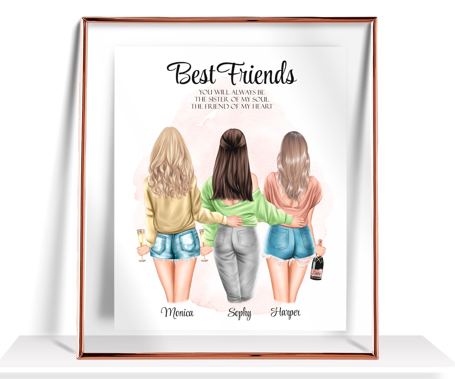 Best Friend Gifts Three Best Friend Gifts Personalized Gift | Etsy