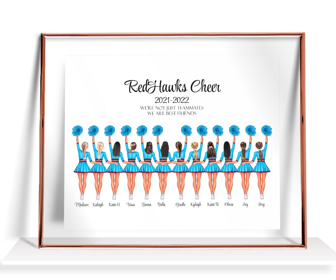 Cheer Gift, Cheerleaders Print, Personalized Cheerleader Gifts, Cheer ...