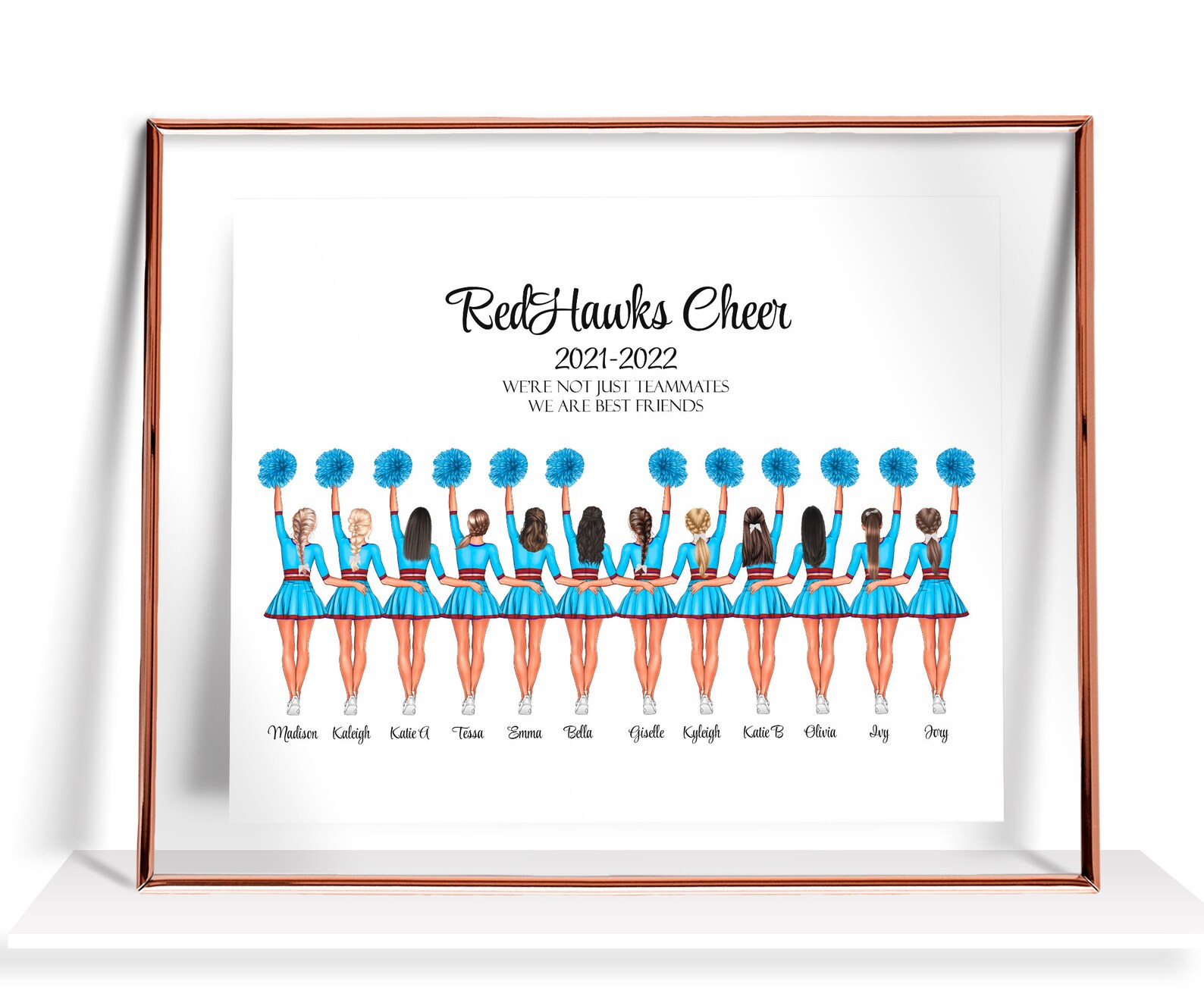 Cheer Gift, Cheerleaders Print, Personalized Cheerleader Gifts, Cheer ...