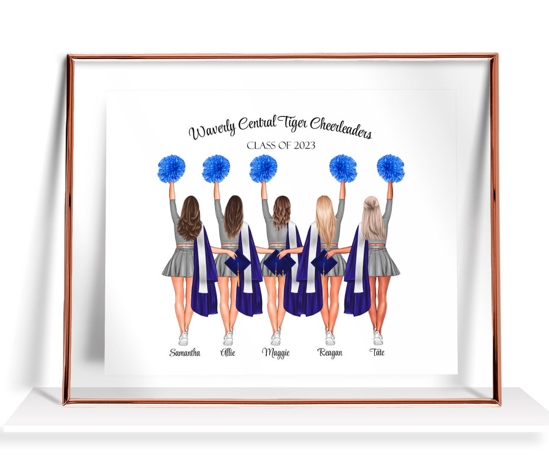 Personalized Cheerleader Graduation Print Cheerleader Graduation Gift ...