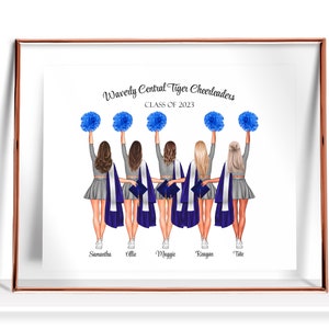Personalized Cheerleader Graduation Print Cheerleader Graduation Gift ...