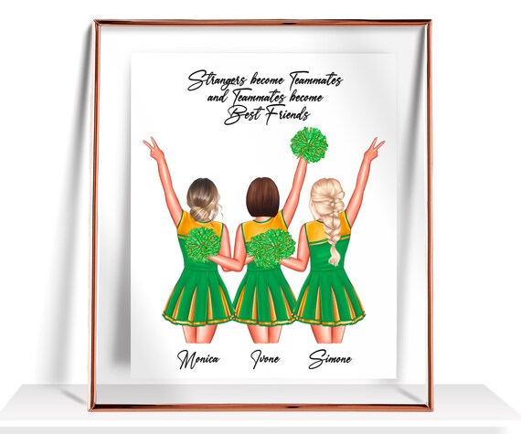 Personalized Cheerleader Gifts Cheerleaders Print Cheer - Etsy