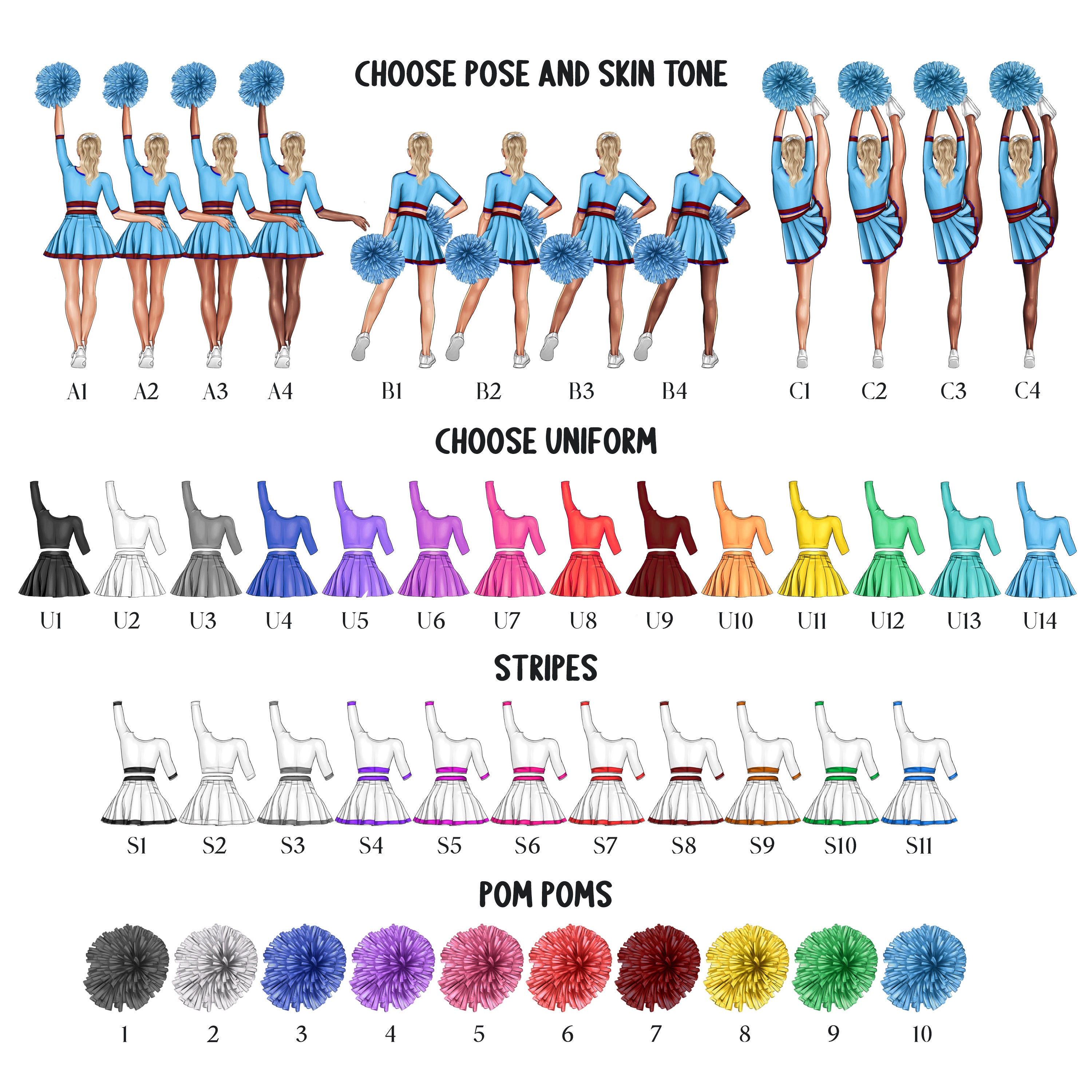 Cheer Gift Cheerleaders Print Personalized Cheerleader - Etsy