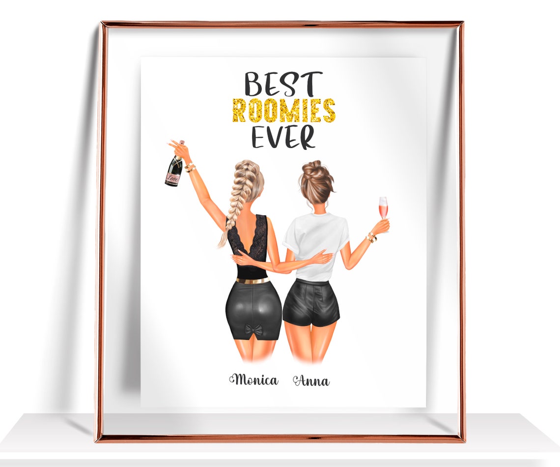 Dorm Wall Decor Roommate Graduation Gift Roomie Print Roomies - Etsy