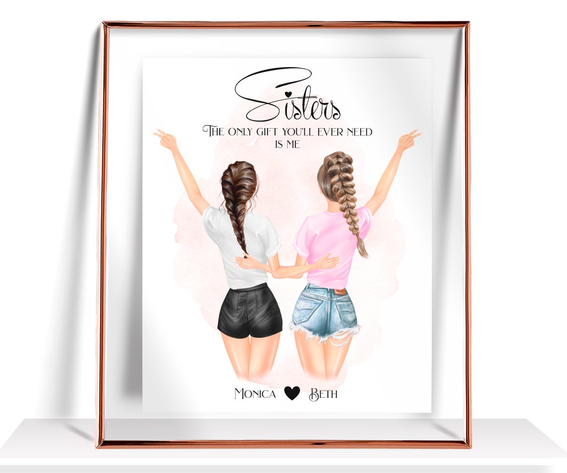 5 Sisters Gift Ideas Personalized Sister Birthday Gift Five - Etsy