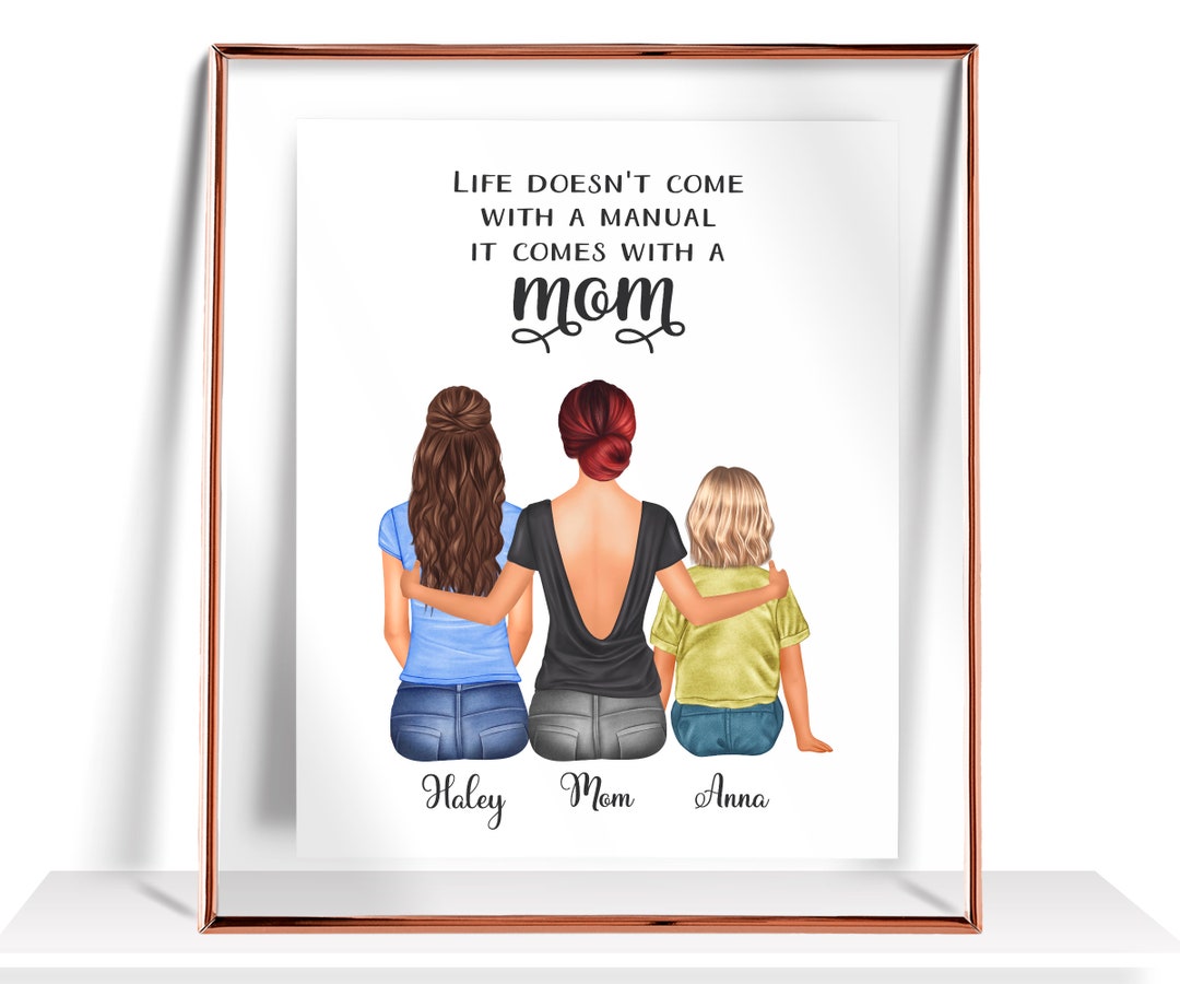 Personalized Mothers Day Gift Mom Birthday Gift Custom Mom Gift Family ...