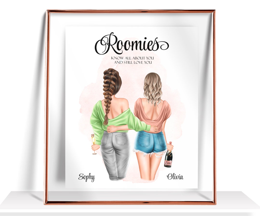 Dorm Room Decor Roomie Print College Dorm Gifts Personalized Roommate ...