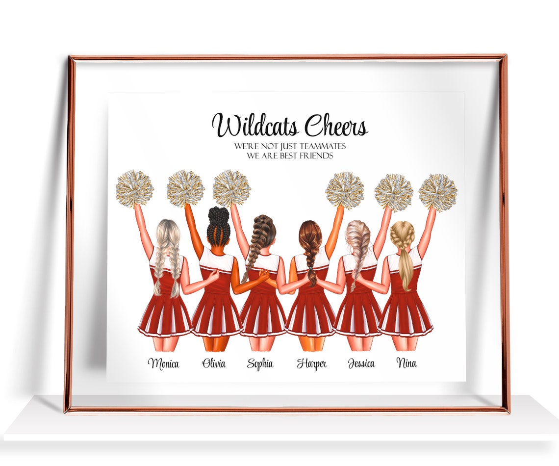 Personalized Cheerleader Gifts, Cheerleaders Print, Cheer Frined Gift ...