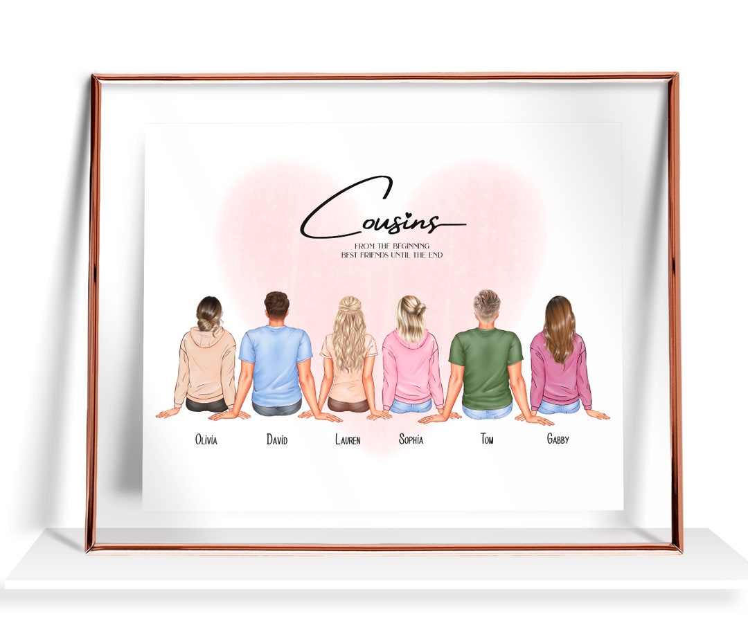 Cousins Gift From Cousin Personalized Cousins Print Cousin Birthday ...