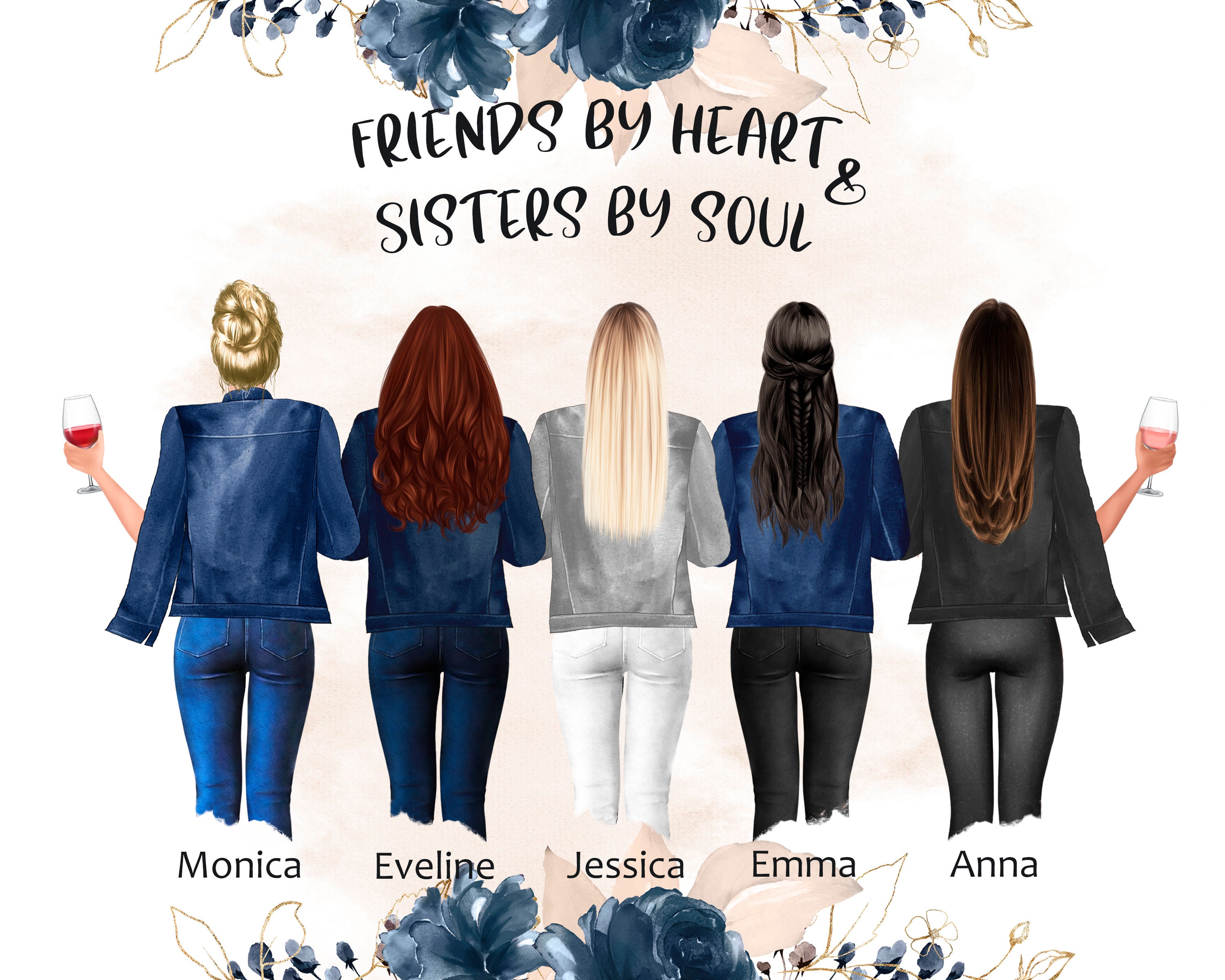 Personalized Best Friend Gifts Friendship Print Gift for Her | Etsy