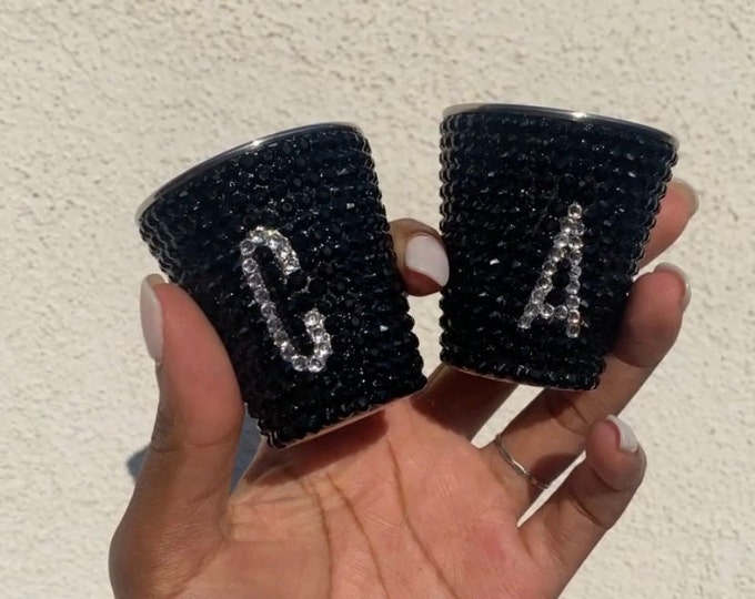 Custom Rhinestone Shot Glasses Stainless Steel Bling Shot - Etsy