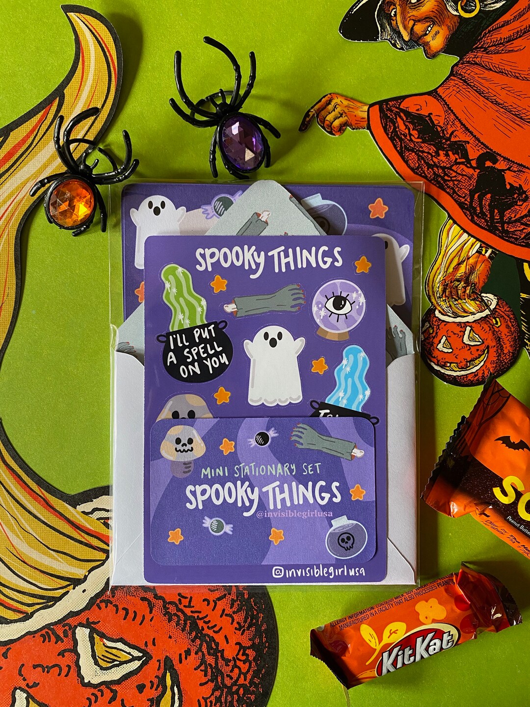 Spooky Things Mini Stationary Set - Etsy
