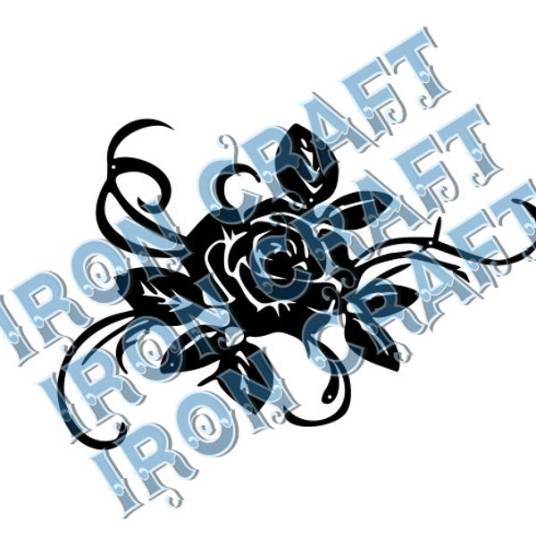 Metal Rose Dxf - Etsy