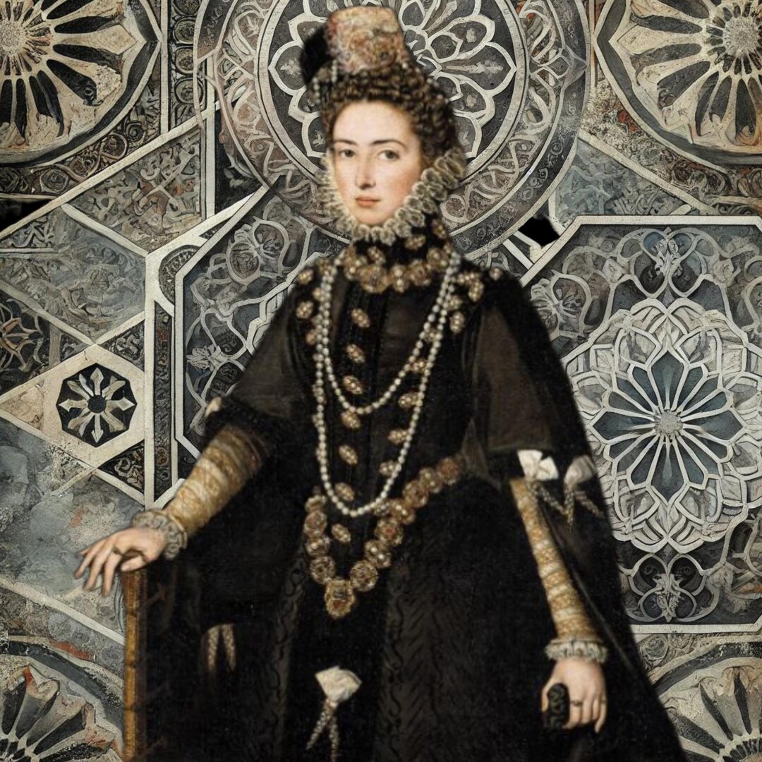 Renaissance Style Digital Art | Vintage Queen Portrait | Ottoman ...