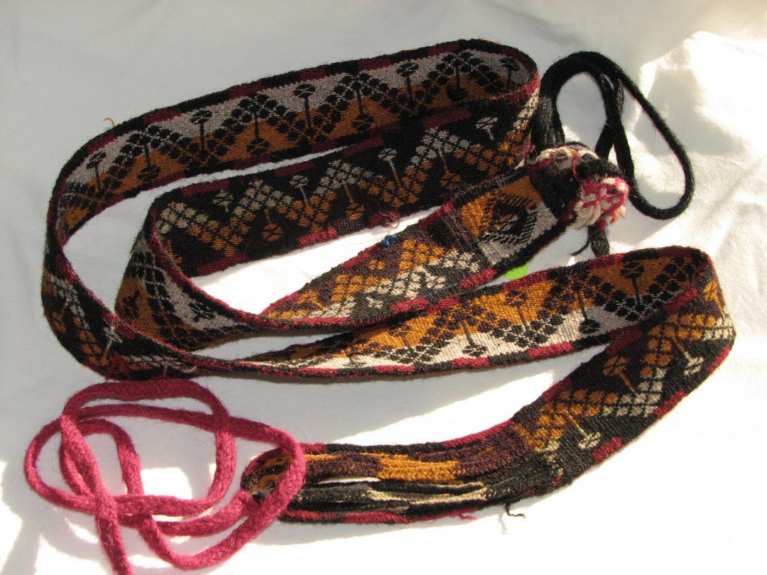 Vintage Handwoven Peruvian Wool Belt – Boho Hippie Sash - Etsy
