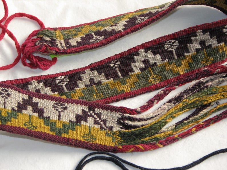 Savvy Peruvian Handmade Wrap/tie Belt - AKA Faja, Sash - Vintage - Hand ...
