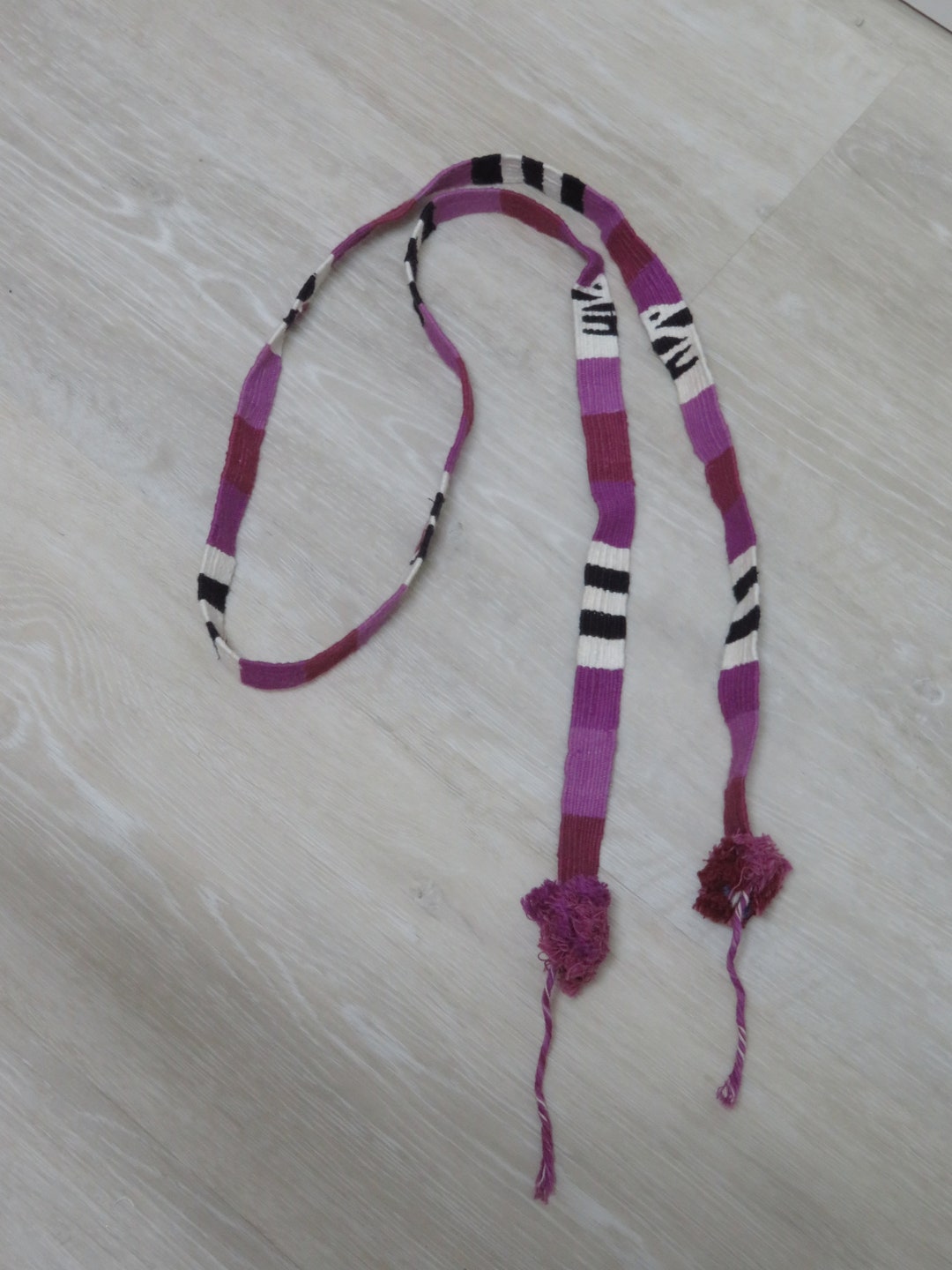 Savvy Guatemalan Vintage Woven Fabric Wrap/tie Belt, Faja, Sash or Hair ...