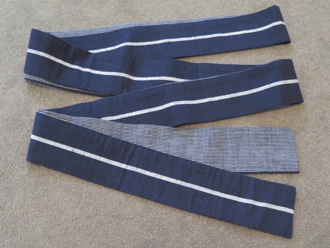 Savvy Cotton Sash Wrap/tie Belt Japanese Reversible Heavy Weight ...