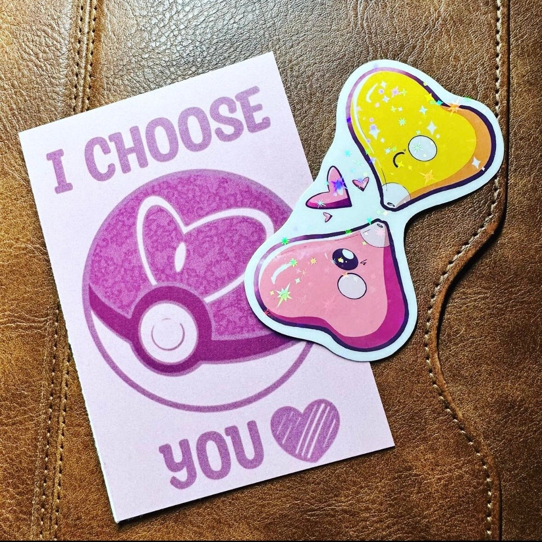 Valentine's Day Shiny Luvdisc in Love Sticker Holographic Sticker ...