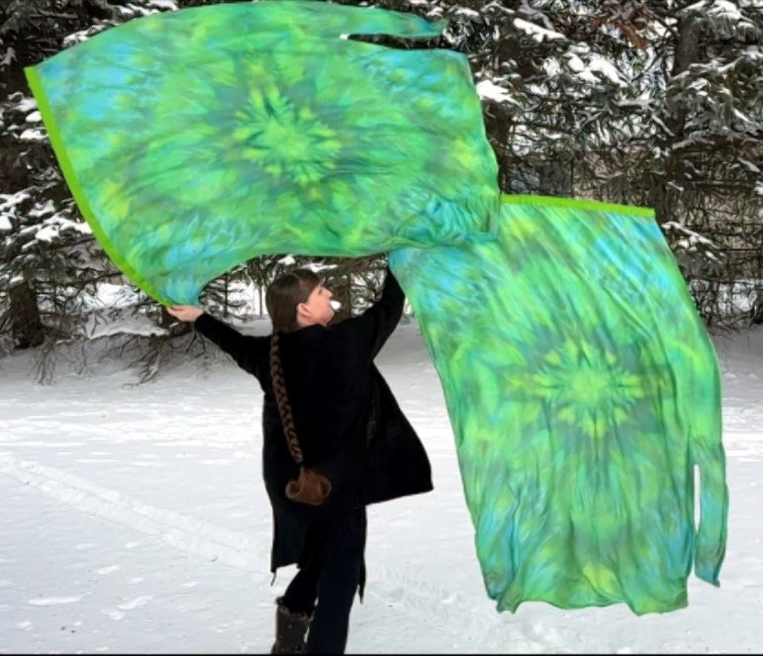 Worship Dance Flags abiding in Him Set of Two Flags on Flexible Rods ...