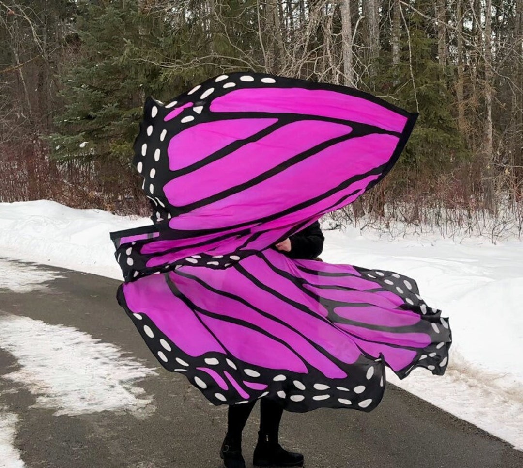 New Life © monarch Worship Flags Hand Painted Magenta/lilac Set of Two ...