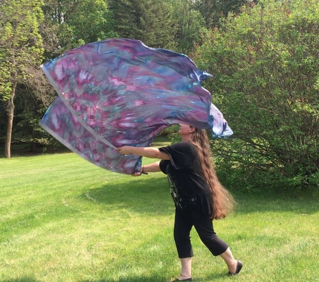 Silk Worship Dance Flags joy and Peace - Etsy