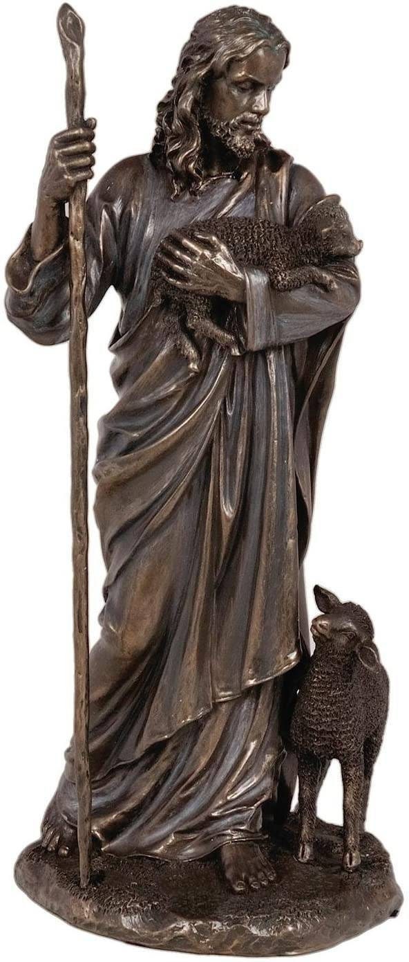 Jesus the Good Shepherd Idol With Sheep Jesus With Lamb - Etsy