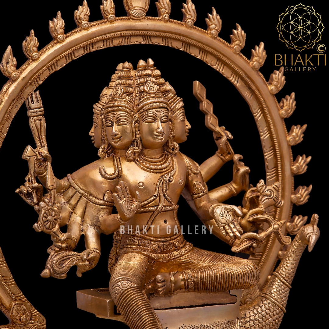 Brass Murugan Statue 18 Inch Big 6 Face Lord Kartikeya - Etsy Australia
