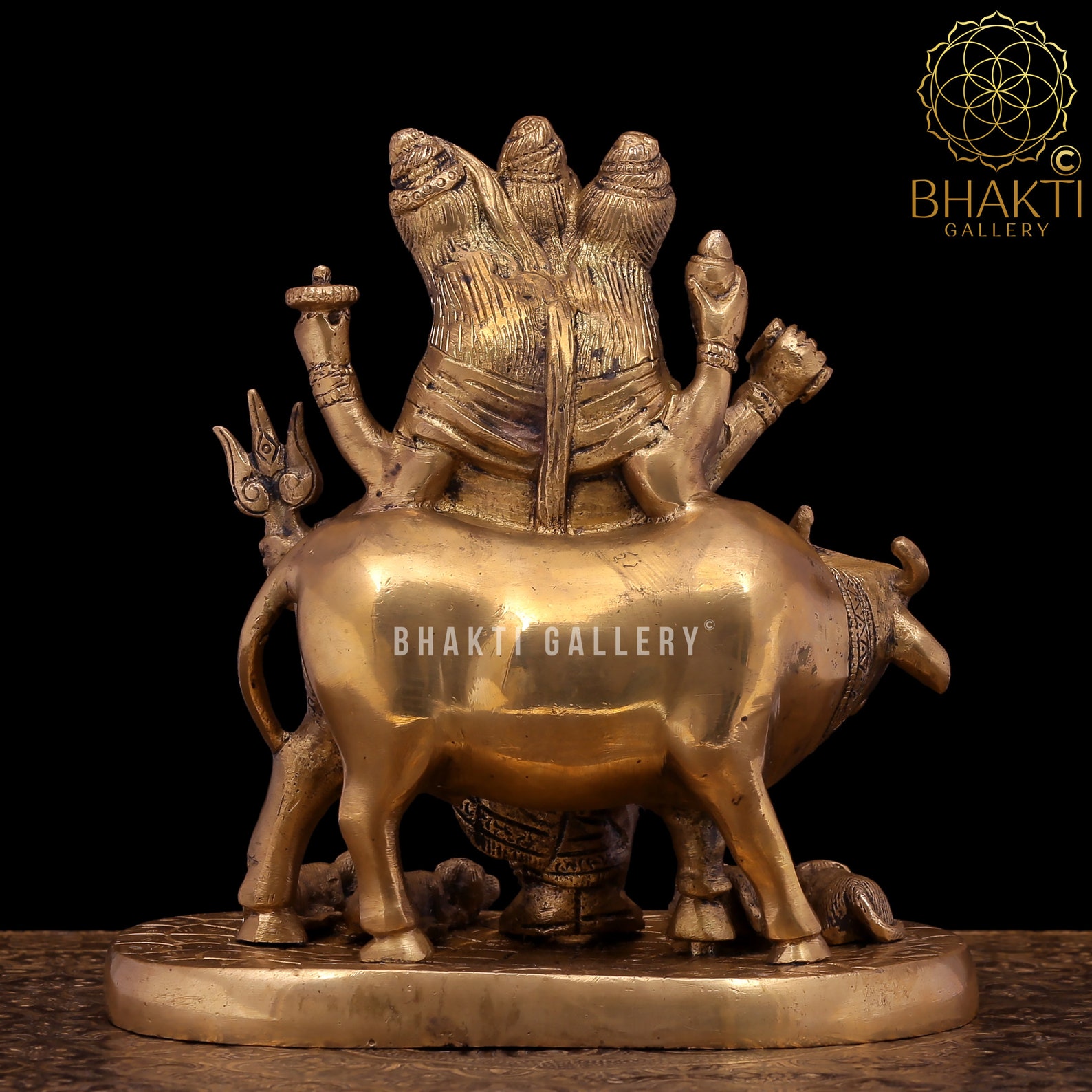 Dattatreya Statue in Brass, 8" Inch Brass Dattaguru Idol, Bhagwan ...
