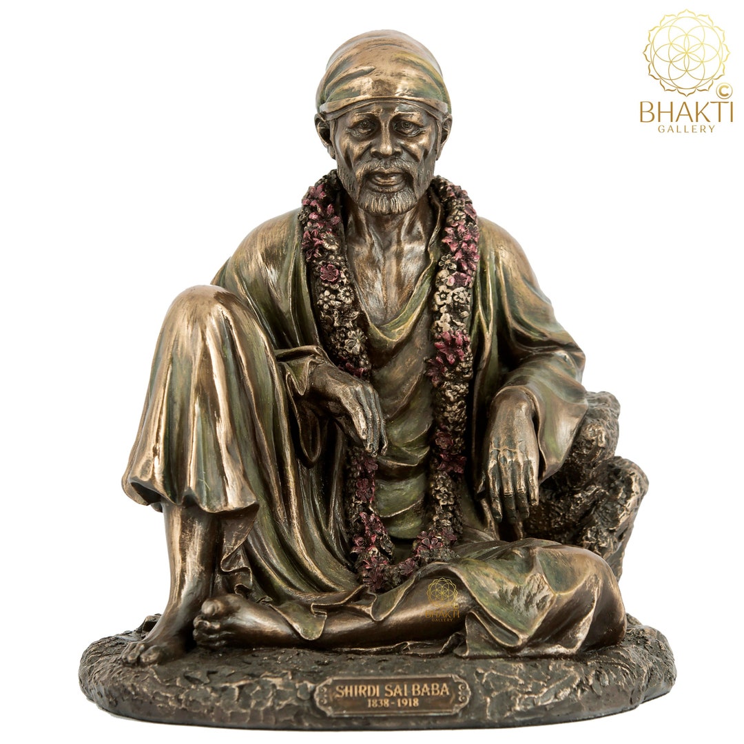 Sai Baba Statue, 6.5 Inch Big Sai Baba Idol, Shirdi Sai Baba Figure ...