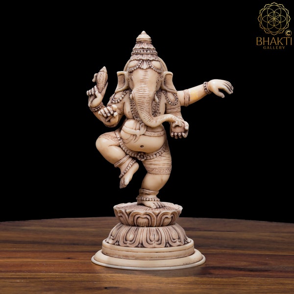 Marble Dancing Ganesha Statue - Etsy