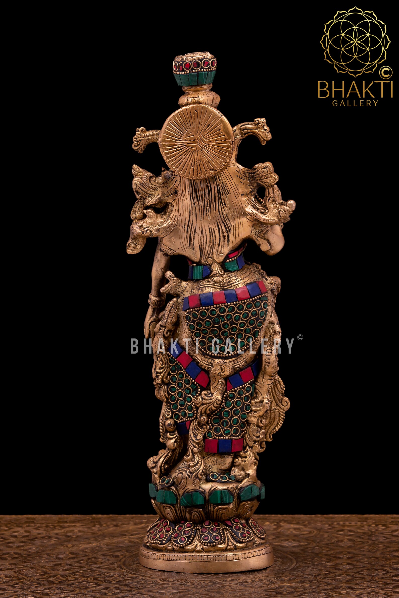 Estatua de Radha de latón, ídolo de Radha grande de 14 pulgadas, Radhe ...