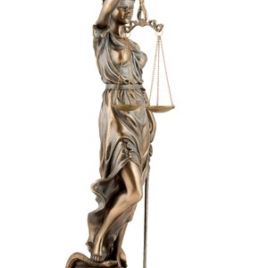 Big Justice Lady Statue, 20" Inch Virtues of Justice Greek Idol, Roman ...