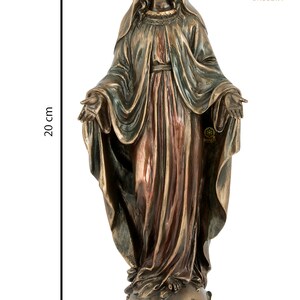 Virgin Mary Statue, 8" Inch Big Mother Mary With Open Hand Christian ...