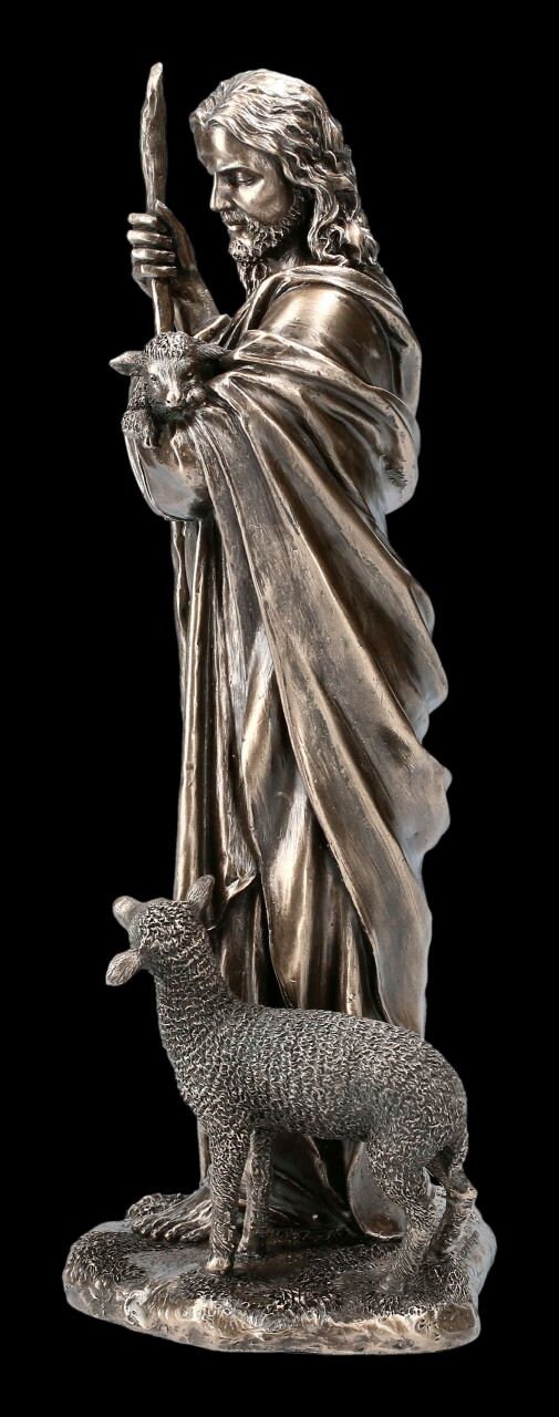 Jesus the Good Shepherd Idol With Sheep, Jesus With Lamb, Statue of ...