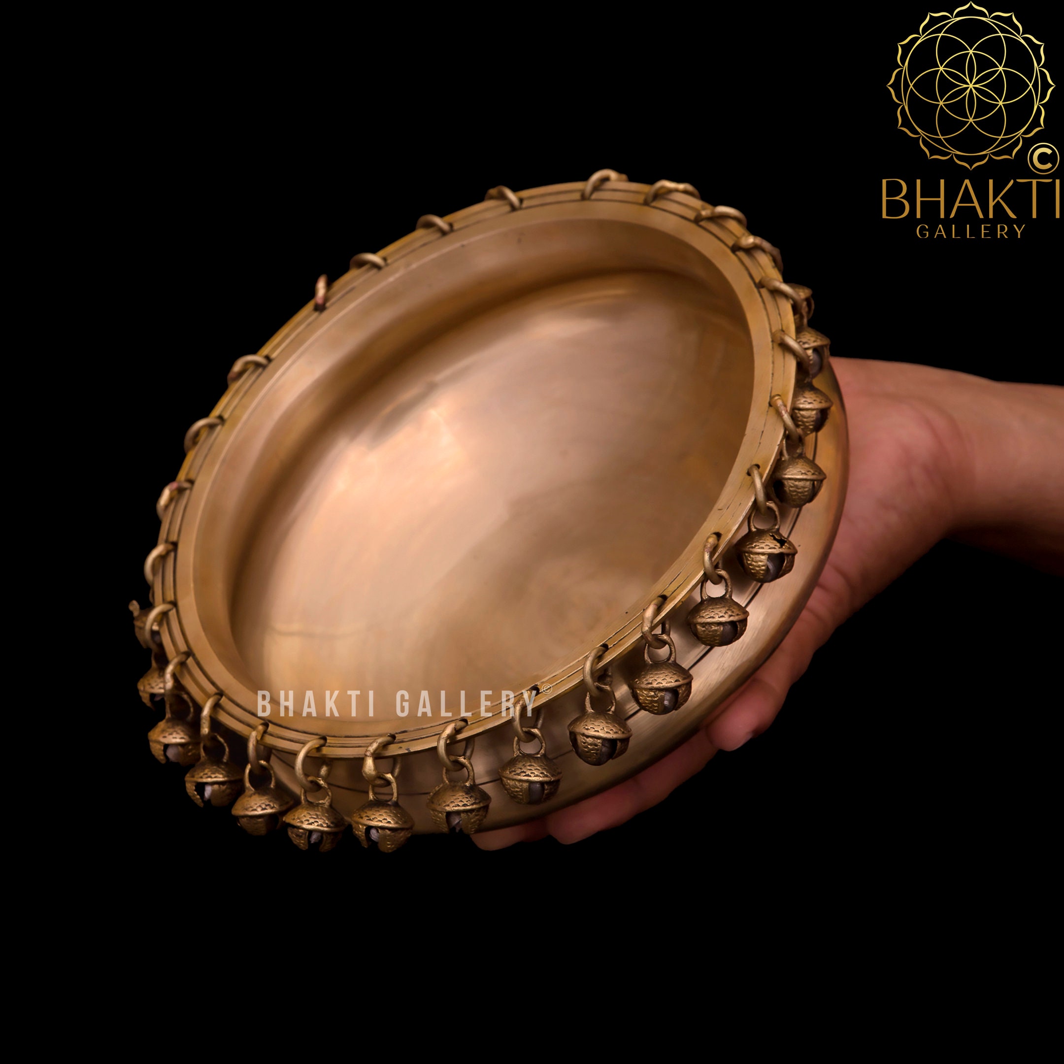 Brass Urli Bowl With Ghungroo Bells, Small Traditional Indian Brass ...