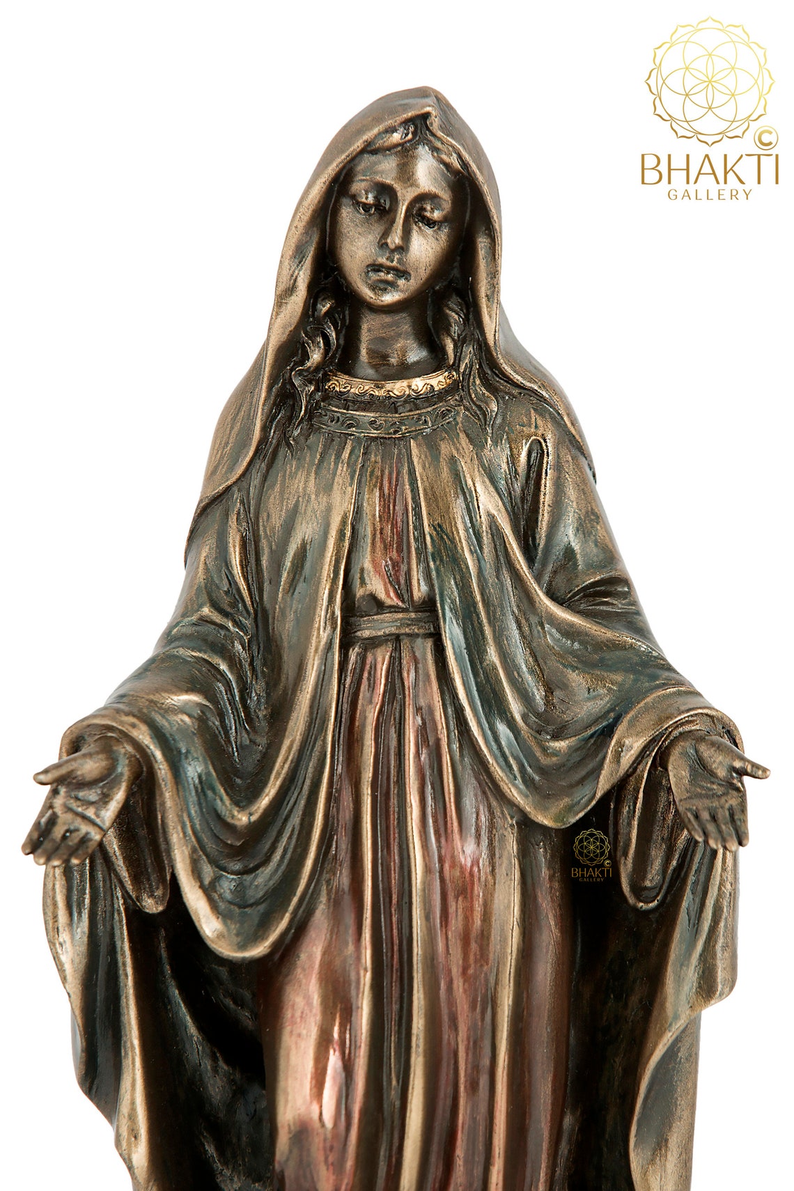 Statue de la Vierge Marie avec figurine chrétienne à main - Etsy France