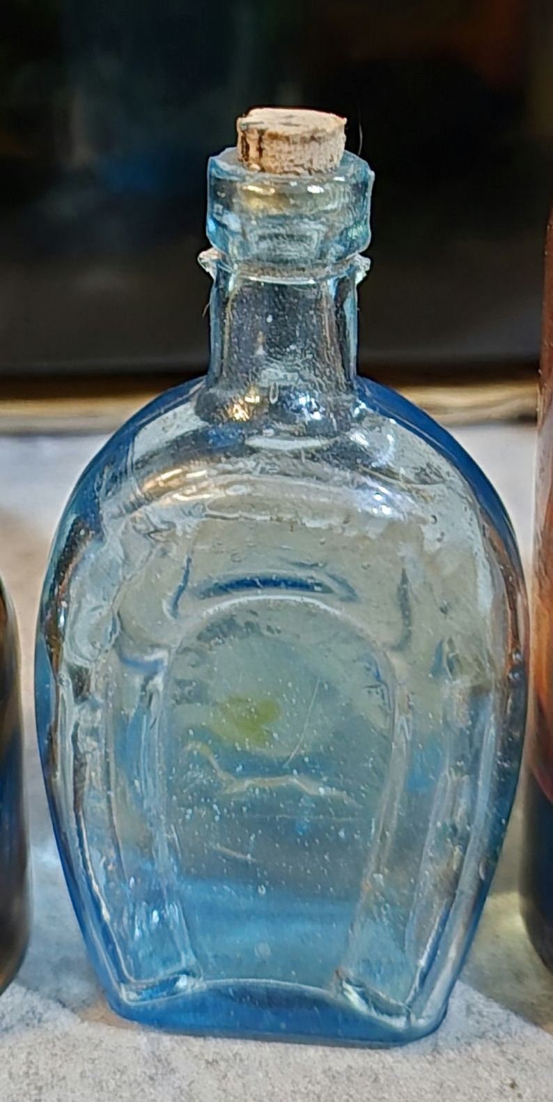 Horse Shoe Bitters Blue Bottle - Etsy